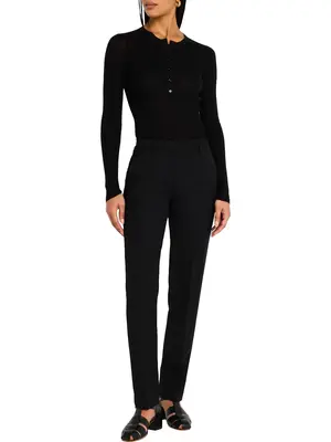 Gabriela Hearst Gabriela Hearst Julian Cashmere Henley Sweater Black