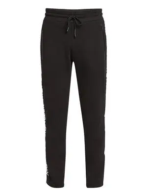 Moncler Fleece Side-logo Sweatpants - Black