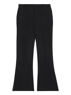 Bottega Veneta Wool Twill Flared Trousers - Black