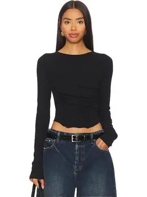THE LINE BY K Cathal Long Sleeve Top - Black