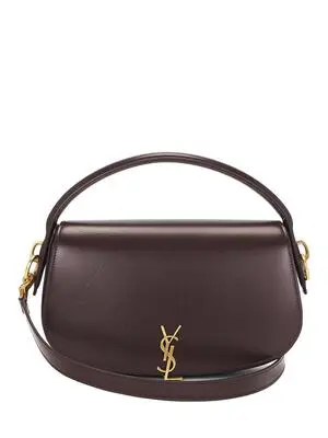 Saint Laurent Voltaire Shoulder Bag - Dark Currant