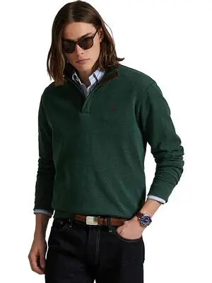 Polo Ralph Lauren Long Sleeve Quarter Zip Pullover - Dark Green