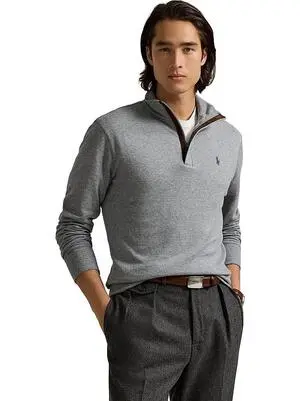 Polo Ralph Lauren Polo Ralph Lauren Long Sleeve Quarter Zip Pullover Grey