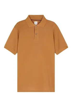 Paul Smith Ps Striped Placket Polo Tan