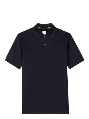 Paul Smith Ps Striped Placket Polo Very Dark Navy