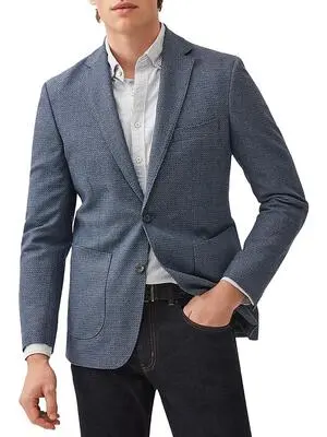 Rodd & Gunn Thorton Slim Sports Fit Wool Blazer - Arctic Blue