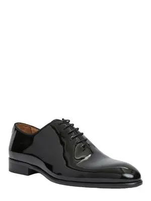 Bruno Magli Angelo Wholecut Tuxedo Shoe - Black Patent
