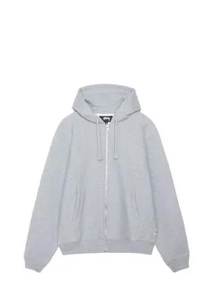 StÜssy Raglan Zip Hoodie - Grey Heather