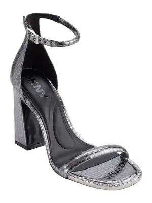 Dkny Waylin Ankle Strap Sandal - Nickel