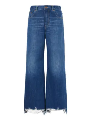 Chloé Mid-rise Wide-leg Jeans - Blue