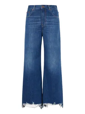 Chloé Mid-rise Wide-leg Jeans - Blue