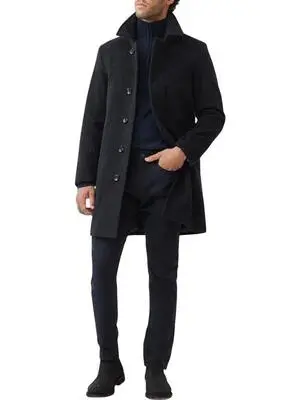 Rodd & Gunn Calderwell Wool Quarter-zip Sweater - Midnight