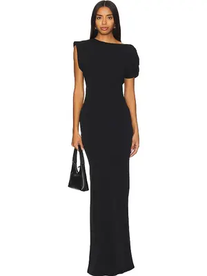 Amanda Uprichard X Elroy Maxi Dress - Black