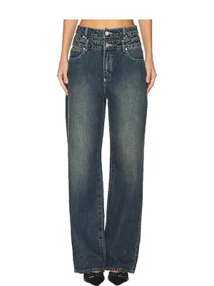Abrand Denim Carrie Straight Leg Jeans Iveta