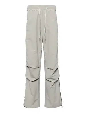 GROUND ZERO Logo Print Straight-Leg Trousers