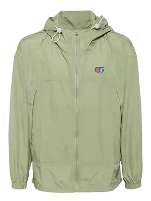 GROUND ZERO Logo-print Lightweight Jacket - Green