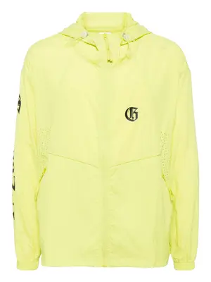 GROUND ZERO Logo-print Lightweight Jacket - Yellow