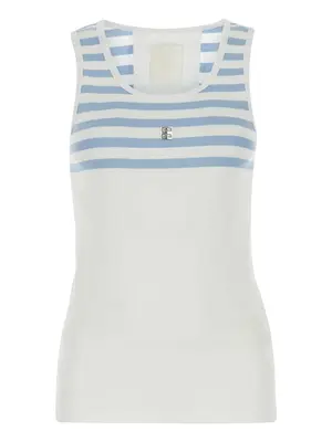 Givenchy Striped Tank Top - White