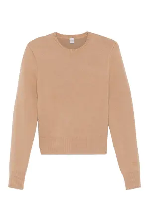 TOTEME Cropped Crew-neck Sweater - Brown