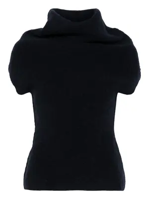 Rick Owens Crater Knitted Top - Black