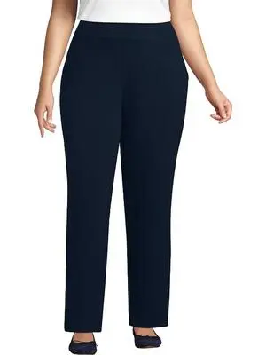 LANDS' END Starfish Mid Rise Straight Leg Pants