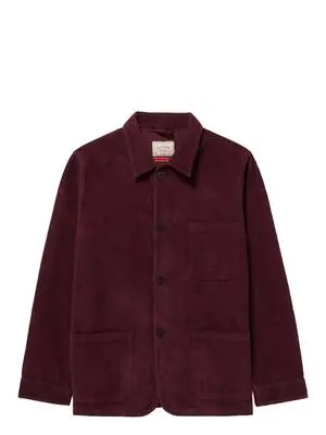PORTUGUESE FLANNEL Portuguese Flannel - Labura Cotton-Corduroy Overshirt - Men - Red - M