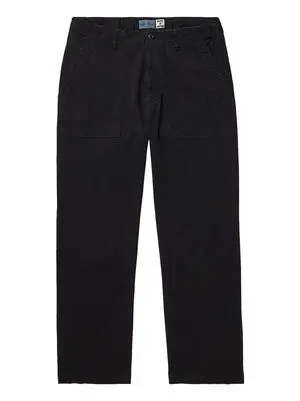 Blue Blue Japan Straight-leg Twill Trousers - Black