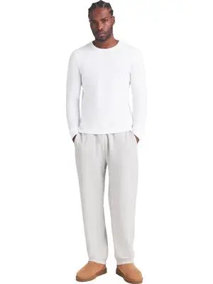 SKIMS Classic Long Sleeve T Shirt | Deep Neutral | | Cotton - Chalk