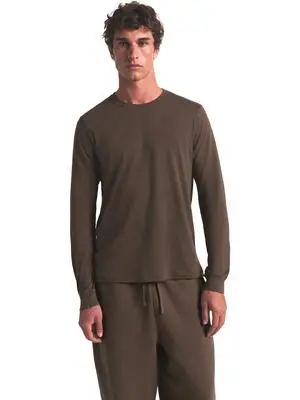 SKIMS Cotton Classic Long Sleeve T Shirt - Driftwood