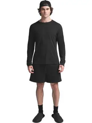 SKIMS Cotton Classic Long Sleeve T Shirt - Onyx