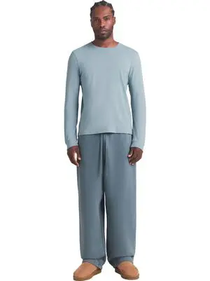 SKIMS Classic Long Sleeve T Shirt | Deep Neutral | | Cotton - Sky