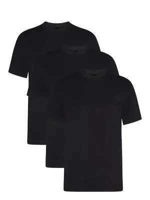SKIMS Basics Lightweight T Shirt 3 Pack - Obsidian