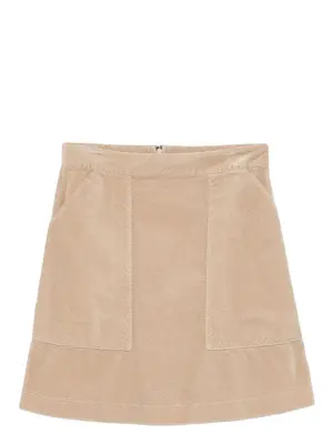 Aspesi Corduroy Mini Skirt - Neutrals