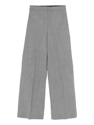 Fabiana Filippi Mélange-effect Wide Leg Trousers - Grey