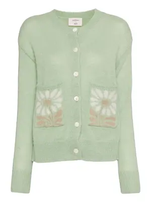 ONEFIFTEEN Flower-patterned Cardigan - Green