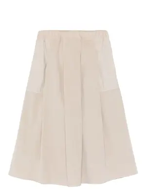 Kristensen Du Nord Corduroy Midi Skirt - Neutrals