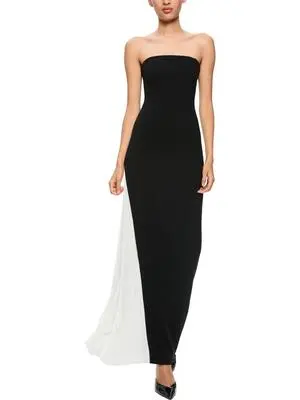Alice + Olivia Retha Strapless Maxi Dress - Black