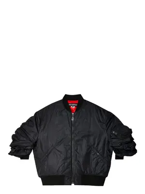 Junya Watanabe Rolled-sleeves Bomber Jacket - Black