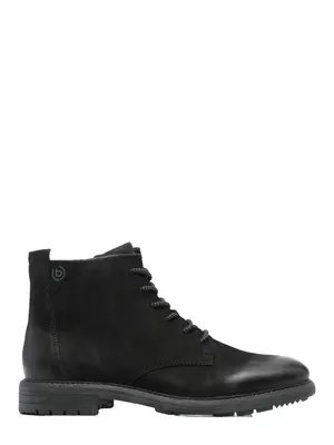 BUGATTI Square Toe Ankle Boots - Black