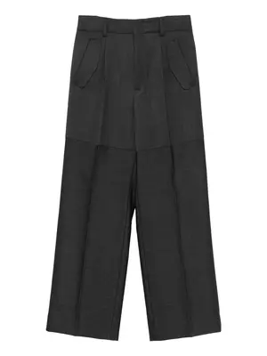 Victoria Beckham Panelled-design Trousers - Grey
