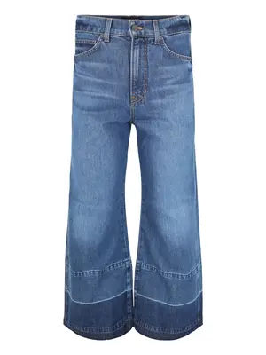 Veronica Beard Taylor High-rise Wide Leg Jeans - Blue