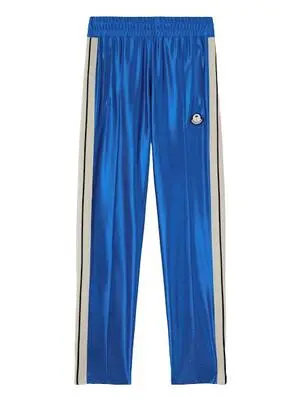 Moncler X Palm Angels Shiny Track Pants - Blue