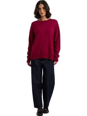 Chinti & Parker Chinti & Parker Wool & Cashmere Slouchy Sweater Cherry