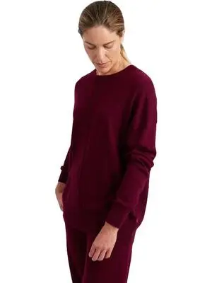 Chinti & Parker Wool-cashmere Relaxed Sweater - Claret