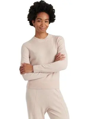 Chinti & Parker Chinti & Parker Cropped Wool & Cashmere Sweater Bone