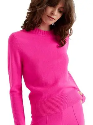 Chinti & Parker Chinti & Parker Cropped Wool & Cashmere Sweater Pink