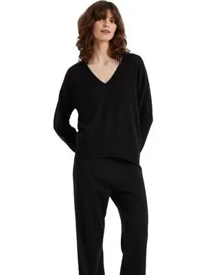 CHINTI & PARKER V-Neck Wool Cashmere Sweater
