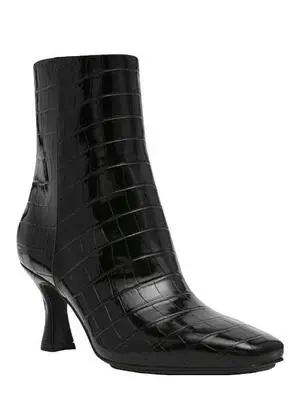 Anne Klein Pablo Bootie - Black Croco Patent