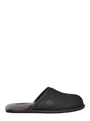 UGG Scuff Leather Slipper - Black