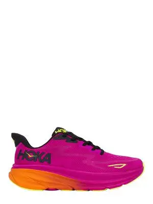 Hoka One One Clifton 9in Fuchsia/black